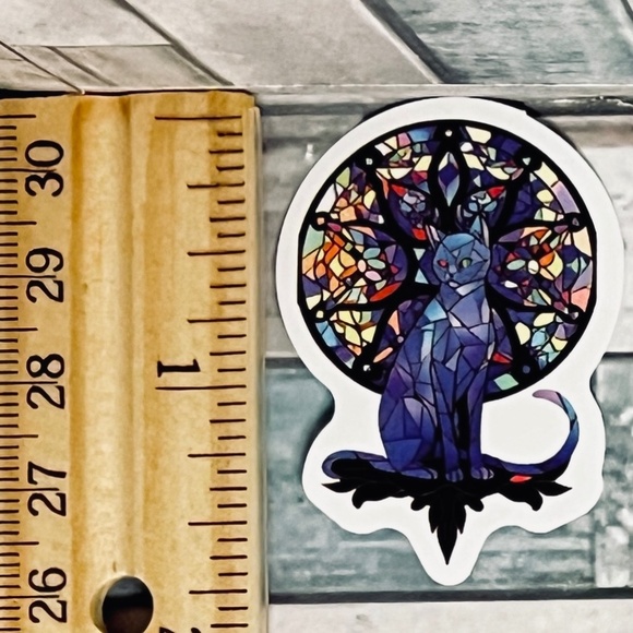 Design | 110 Gothic Black Cat Reusable Waterproof Vinyl Sticker Decal ...